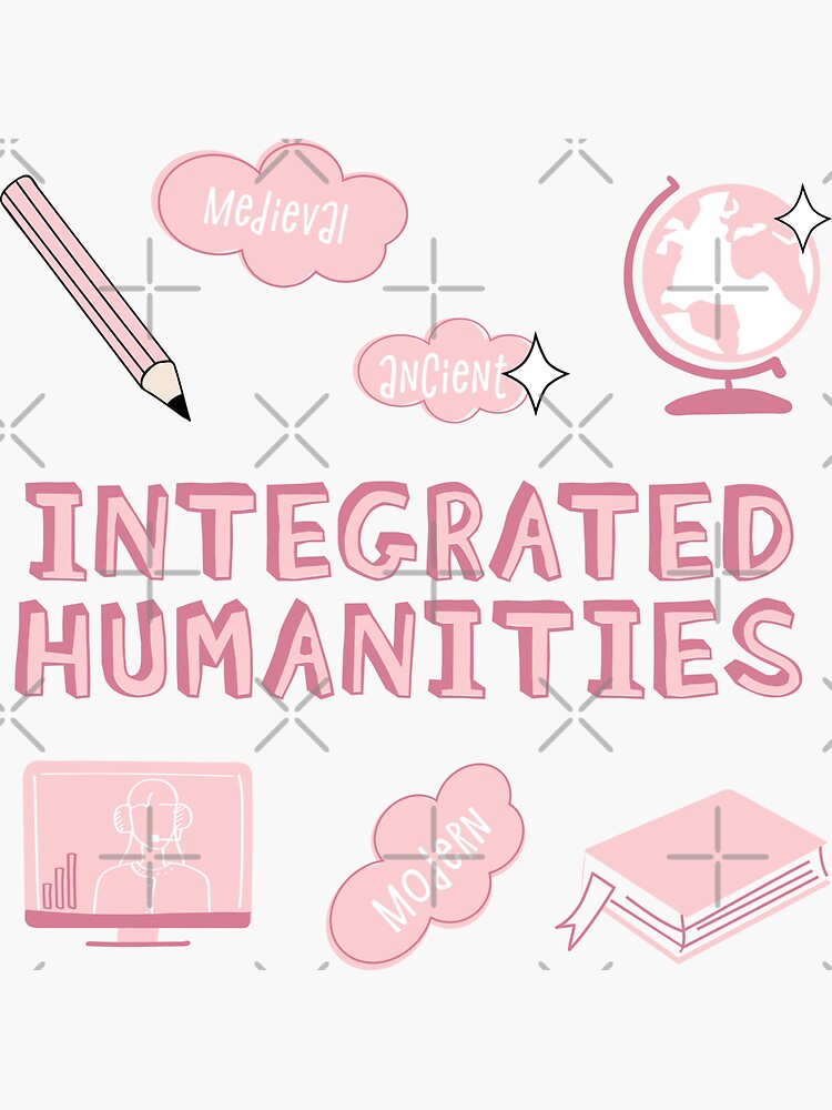 "Pink Integrated Humanities Subject Pack" Sticker by The-Goods | Redbubble
