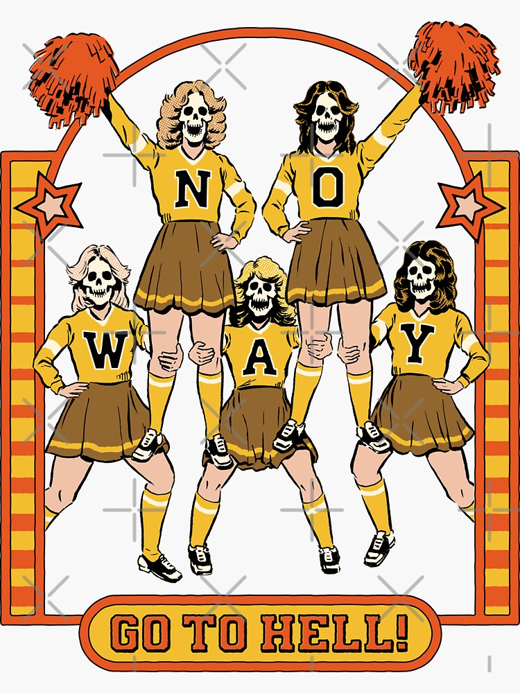 "Go to Hell!" Sticker for Sale by stevenrhodes | Redbubble