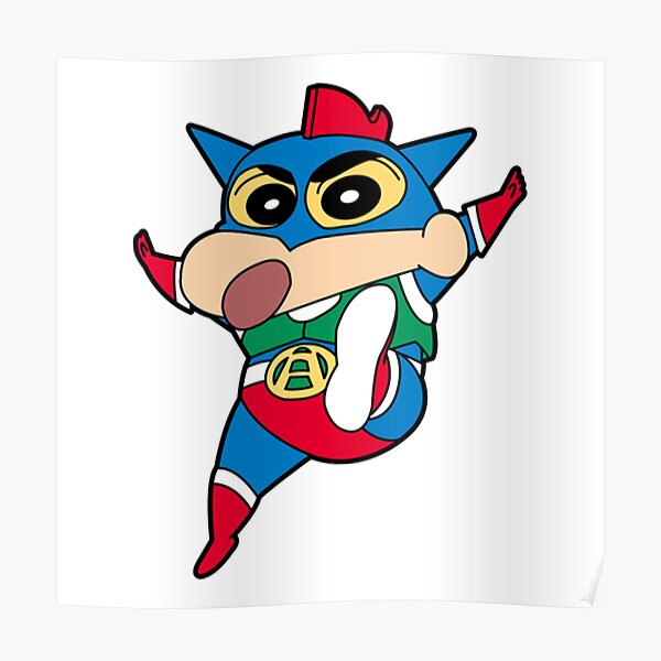 "Shin Chan Action Kamen" Poster for Sale by RonaldLangton | Redbubble