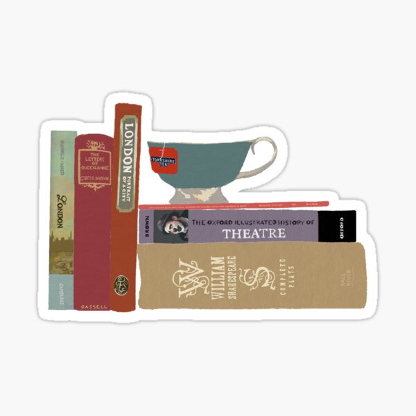 "My Favorite Books" Sticker for Sale by LilyCGC | Redbubble