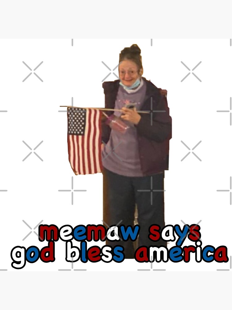 "MEEMAW AT THE CAPITOL MEME" Art Print for Sale by abbymoriartyy ...