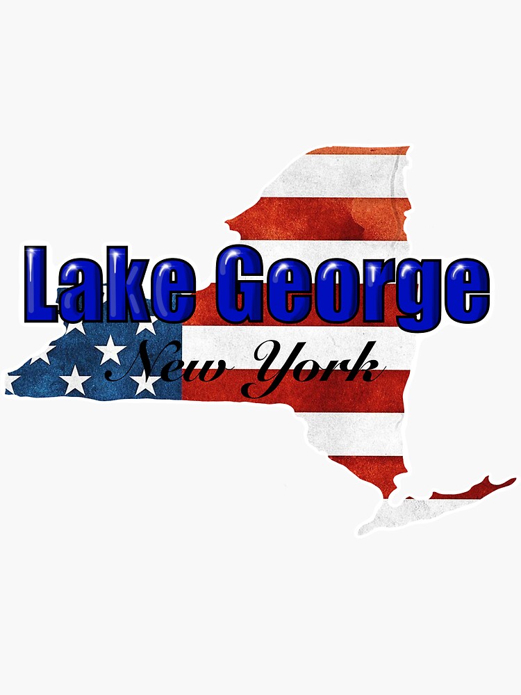 "Lake George New York " Sticker for Sale by MABbluefields | Redbubble