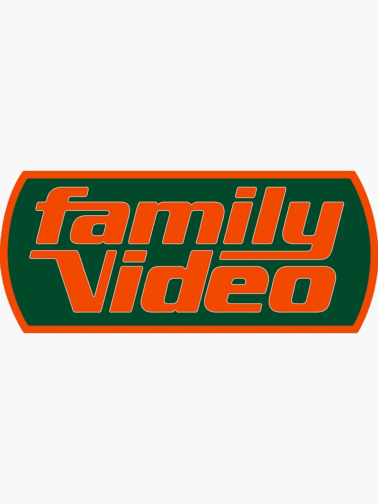 "Family Video Outlined" Sticker by Jstratt27 | Redbubble