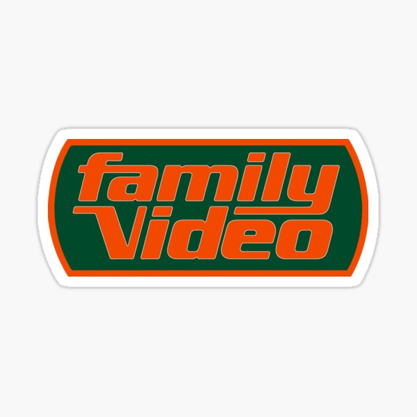 "Family Video Outlined" Sticker by Jstratt27 | Redbubble