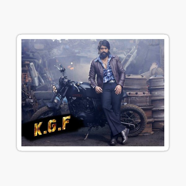 "KGF image objects." Sticker by AaryaRudra | Redbubble