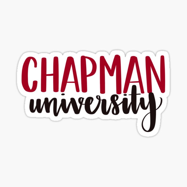 "Chapman University" Sticker for Sale by emchanstickers | Redbubble