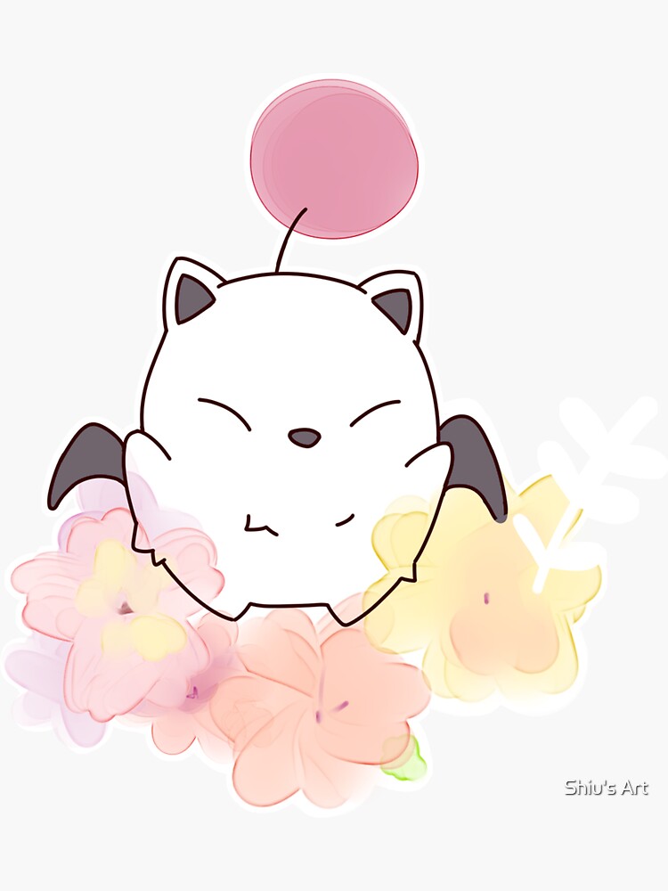 "Moogle pink" Sticker by shiu-art | Redbubble