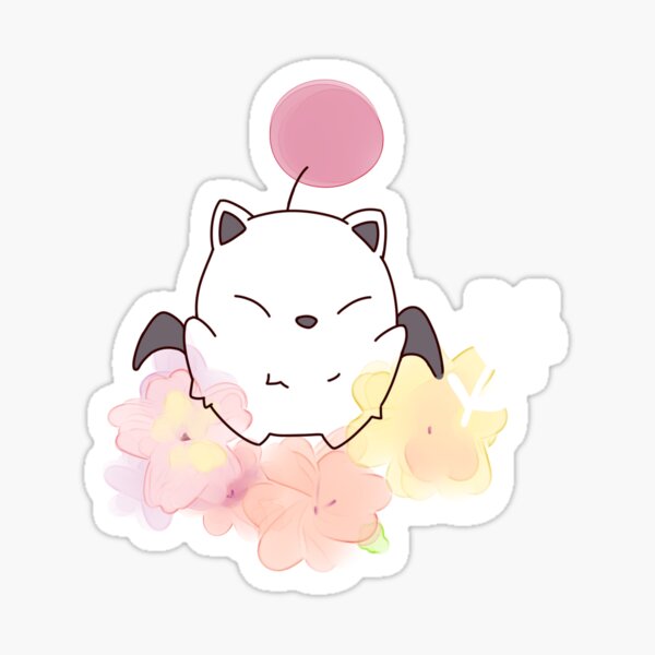 "Moogle pink" Sticker by shiu-art | Redbubble