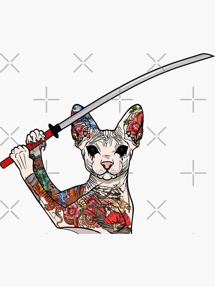 "Catana" Sticker by x-trashpanda | Redbubble