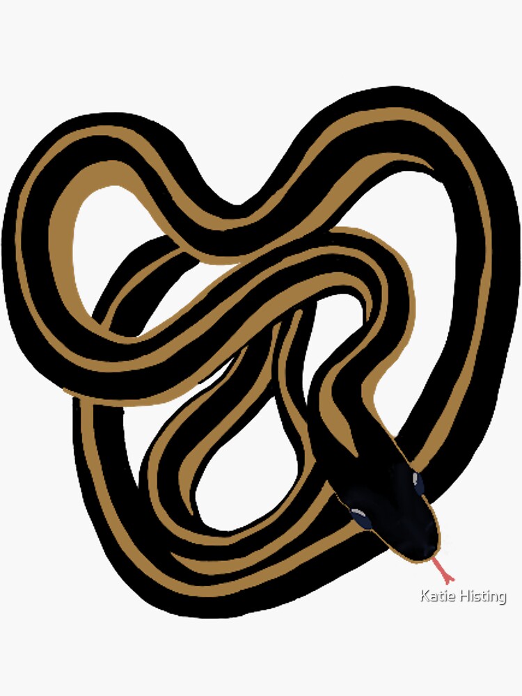 "Garter Snake" Sticker for Sale by katiehisting | Redbubble