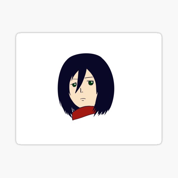 "Mikasa Attack on Titan" Sticker for Sale by Mishaas | Redbubble