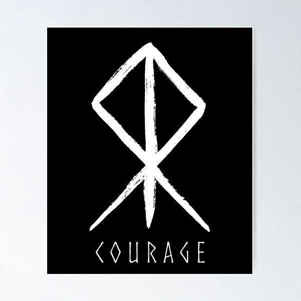 "Courage Rune - Norse Viking Bind Rune" Poster for Sale by RycoTokyo81 ...