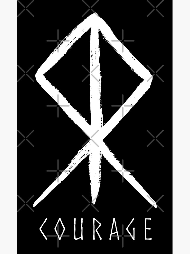 "Courage Rune - Norse Viking Bind Rune" Sticker for Sale by RycoTokyo81 ...