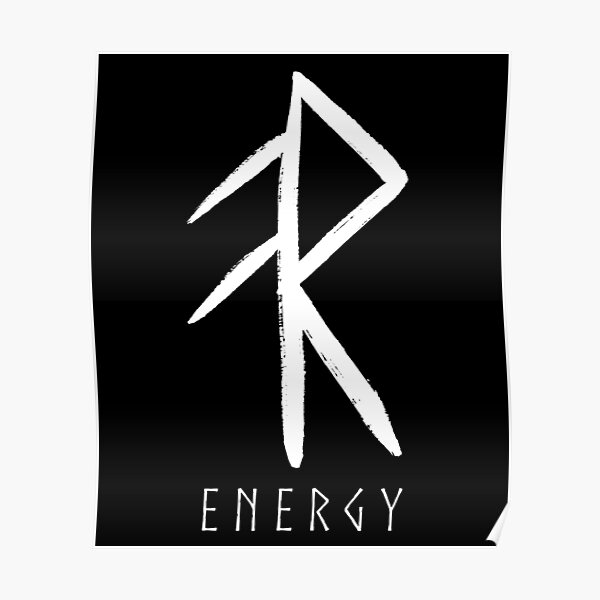 "Energy Rune - Norse Viking Bind Rune" Poster for Sale by RycoTokyo81 ...