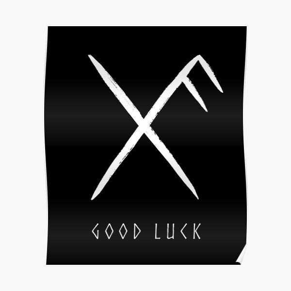 "Good Luck Rune - Norse Viking Bind Rune" Poster by RycoTokyo81 | Redbubble