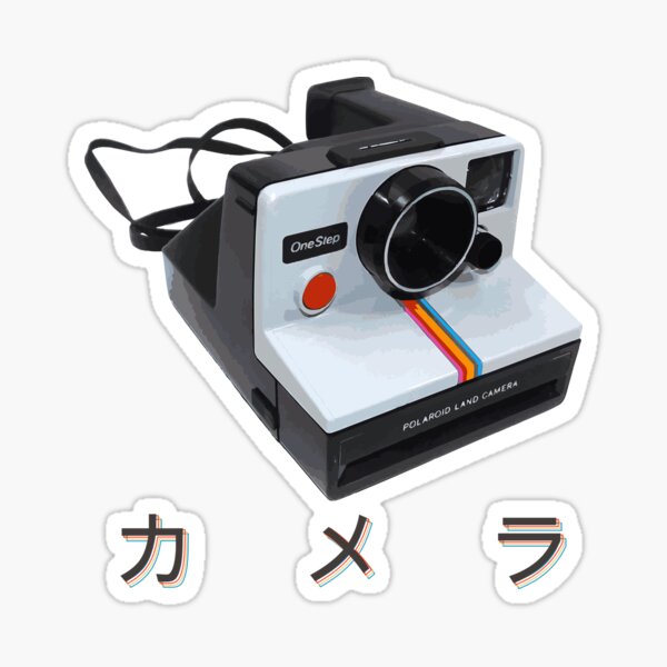 "Retro Instant Camera" Sticker for Sale by ReevuDraws | Redbubble