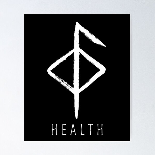"Health Rune - Norse Viking Bind Rune" Poster for Sale by RycoTokyo81 ...