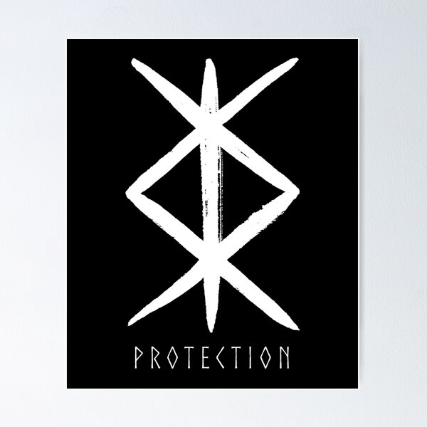 Póster for Sale con la obra «Runa de protección - Runa de unión vikinga ...