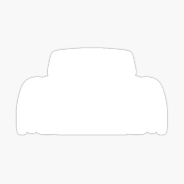 "Triumph Triumph TR3 classic car outline graphic (white)" Sticker for ...