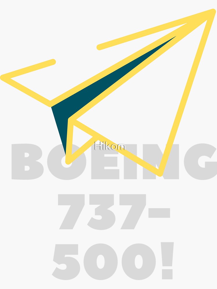 "Boeing 737" Sticker by Hikom | Redbubble