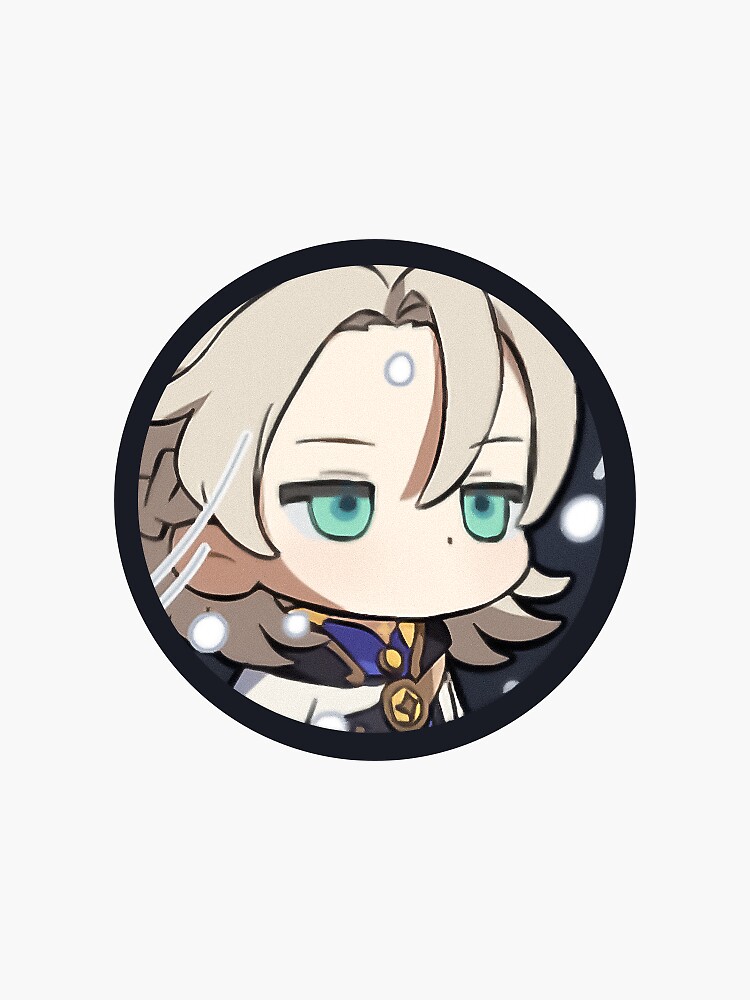 "Albedo | Genshin Impact Sticker "Snow"" Sticker for Sale by ...