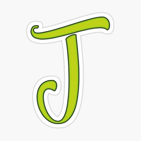 "Letter J" Sticker for Sale by kimberpix | Redbubble