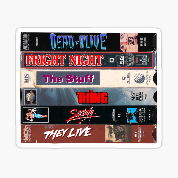 "Classic VHS Stack 2" Sticker for Sale by ShanesVHSHouse | Redbubble
