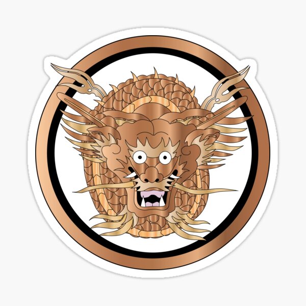 "Welcome chestnut colored dragon who smiles" Sticker for Sale by ...