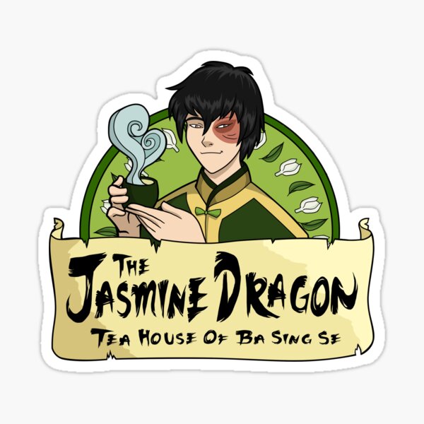 "The Jasmine Dragon Tea House - With Prince Zuko" Sticker for Sale by ...