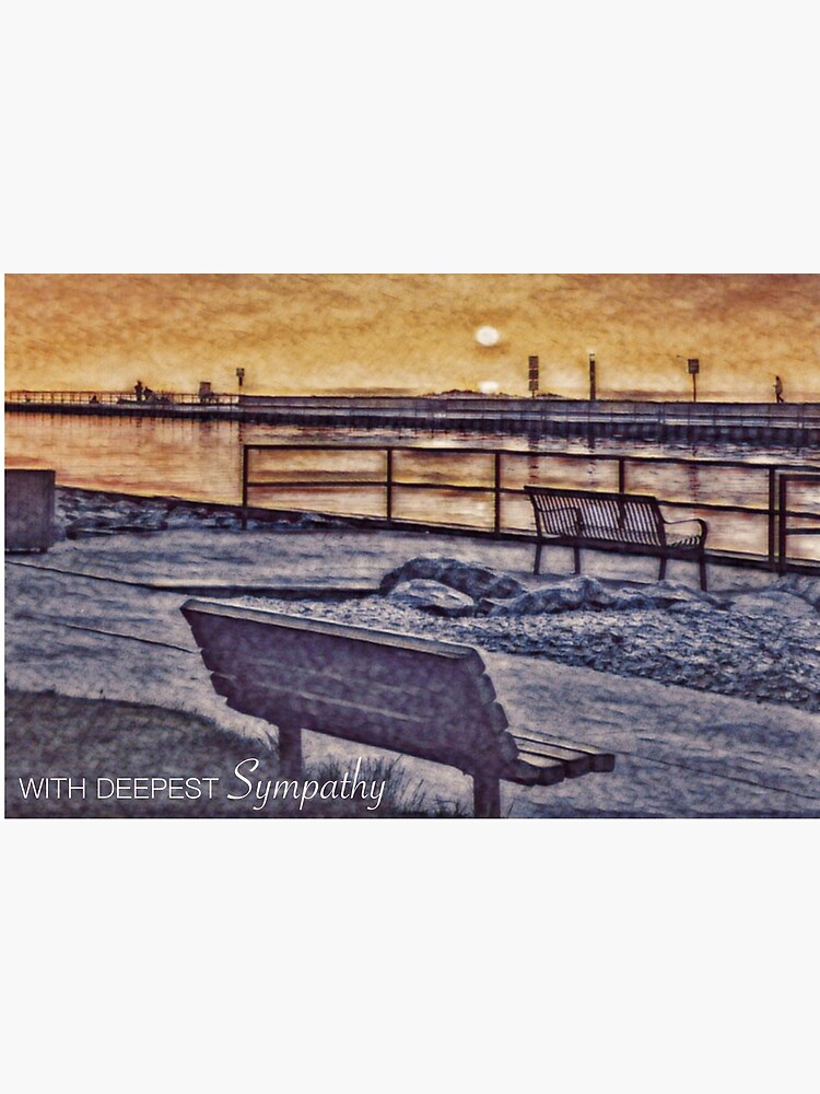 "With Deepest Sympathy Card" Greeting Card for Sale by Hefty Helga ...