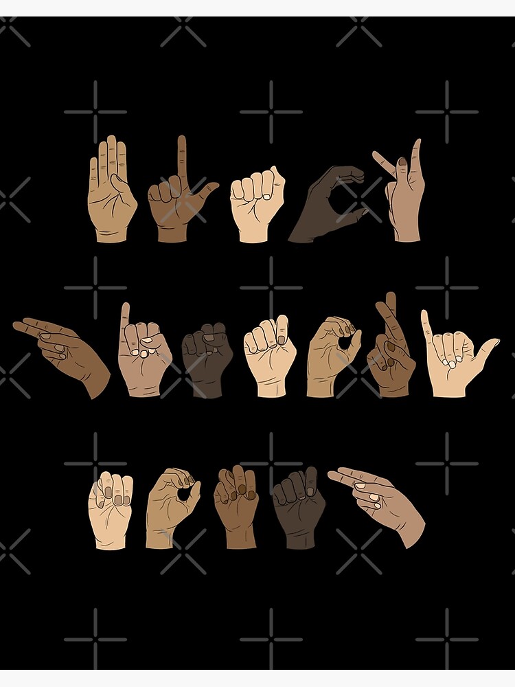 "Best Hand Sign Language Black History Month Shirt Racism African ...