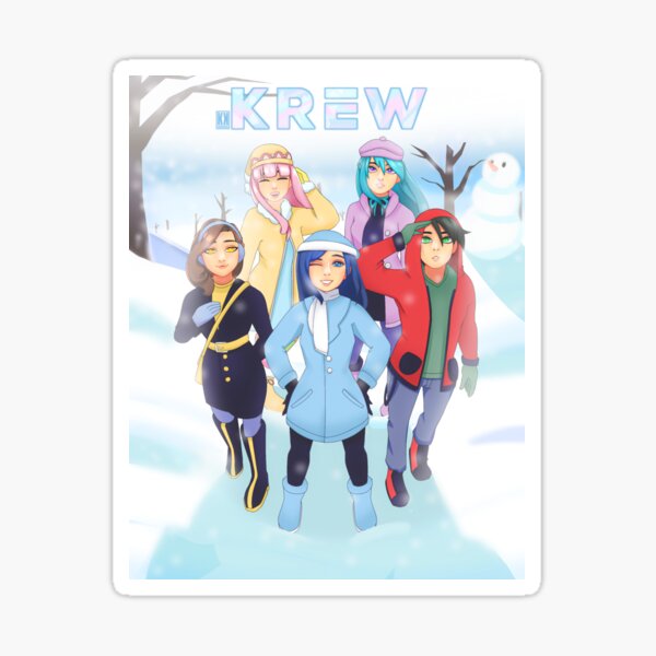 Funneh And The Krew Cartoon Stickers | Redbubble
