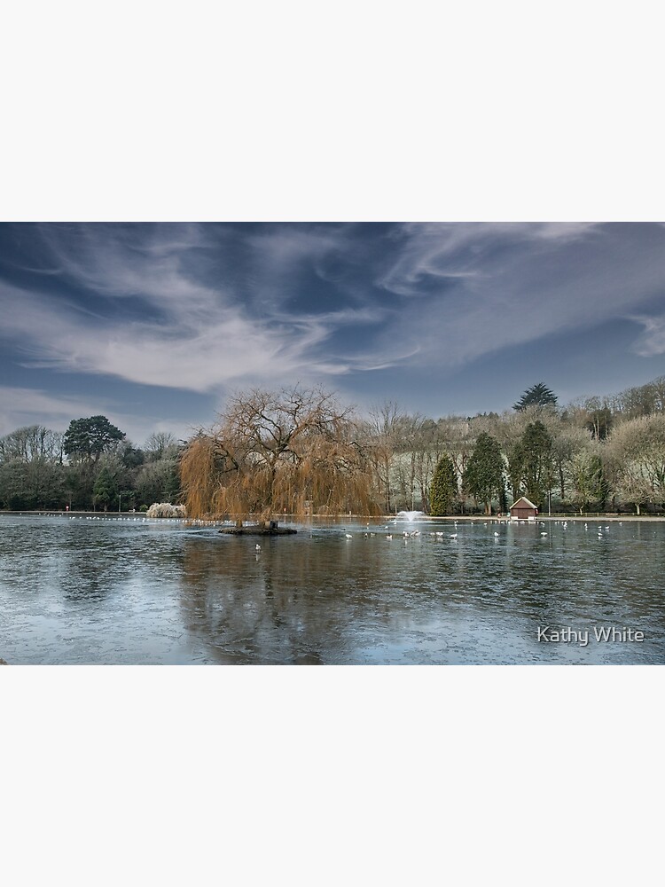 "Early morning at Helston Cornwall Boating lake,winter wonderland ...