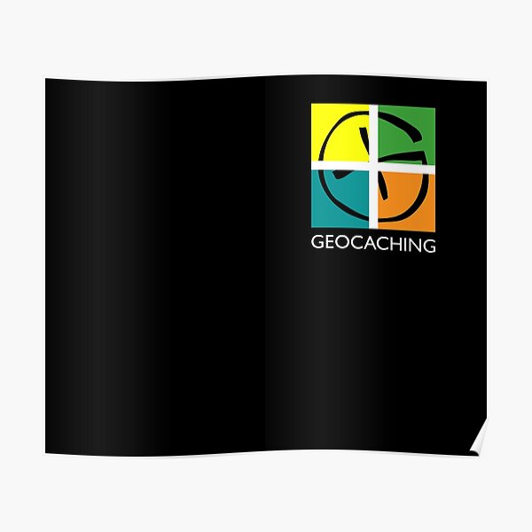 "Cool geocaching LOGO!" Poster for Sale by artefactus | Redbubble