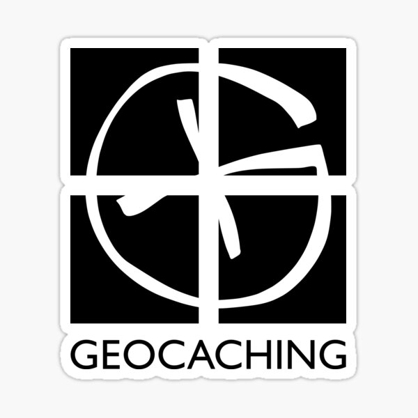 "Cool geocaching LOGO!" Sticker for Sale by artefactus | Redbubble