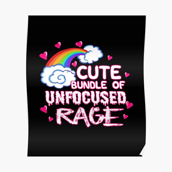"Cute Bundle Of Unfocused Rage kawaii pastel pink goth lover creepy ...