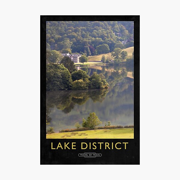 "Lake District Railway Poster" Photographic Print for Sale by ...