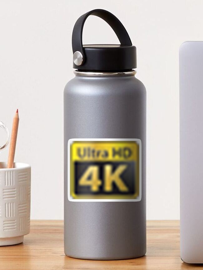 "Ultra HD 4K" Sticker for Sale by WebbstR | Redbubble