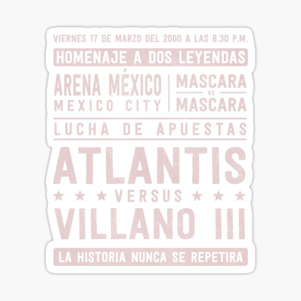 "Lucha Libre Classic Match" Sticker for Sale by DDTees | Redbubble
