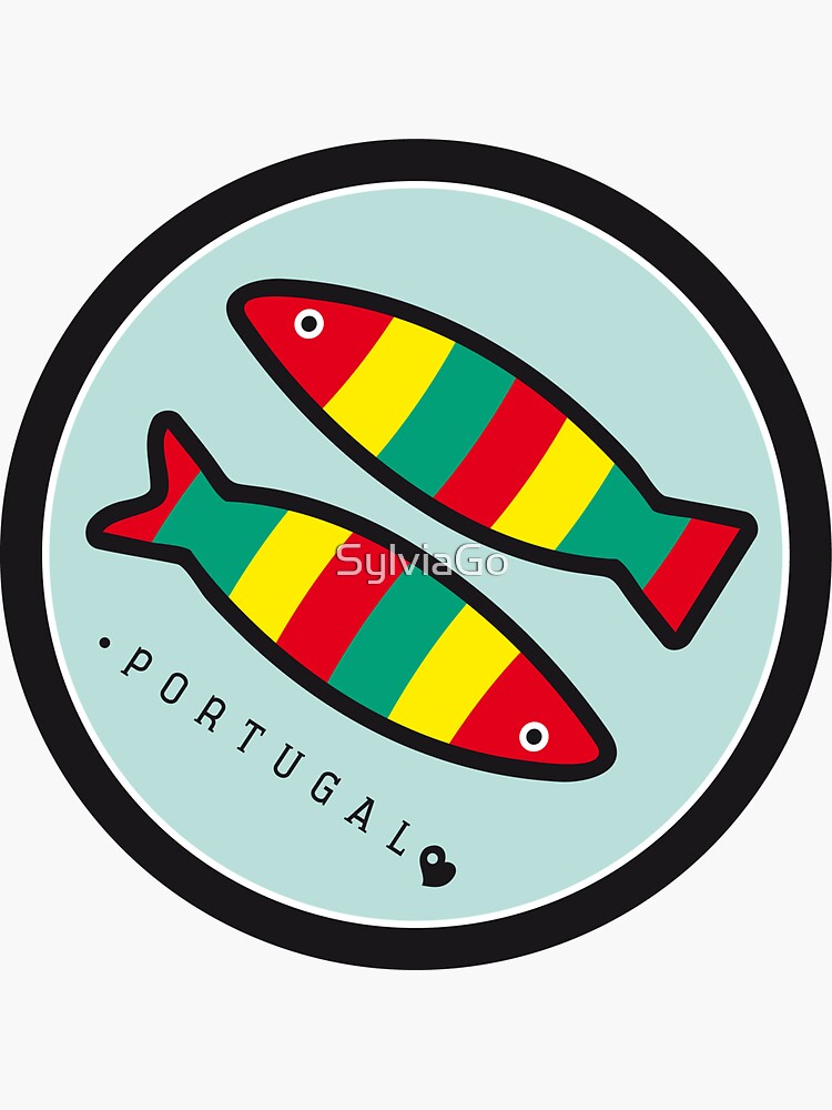 "Symbols of Portugal | Sardines Sardinha" Sticker for Sale by ...