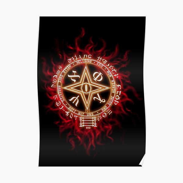 Póster «Símbolo de HELLSING ALUCARD» de PumpkinPi3 | Redbubble