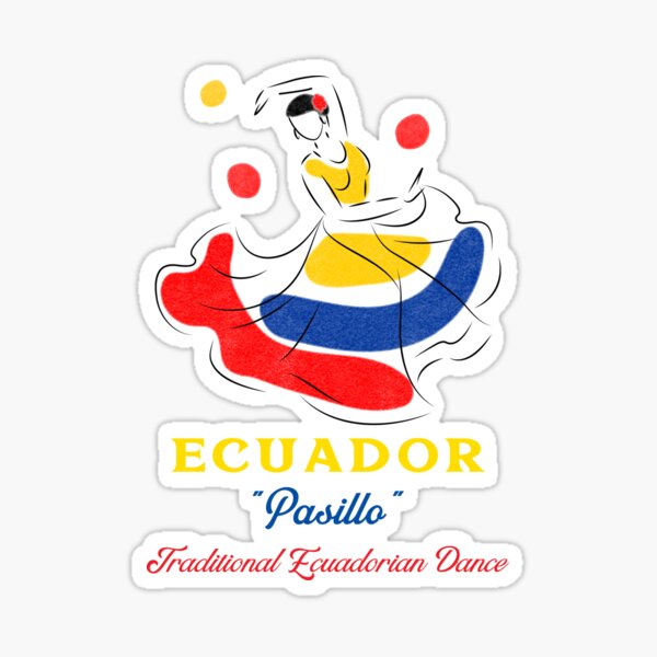 "Pasillo, Traditional Ecuadorian Dance - Ecuador" Sticker by Gavinstar ...