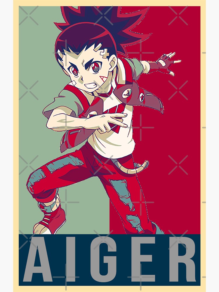 "Beyblade Burst Aiger" Sticker by TrueYou | Redbubble