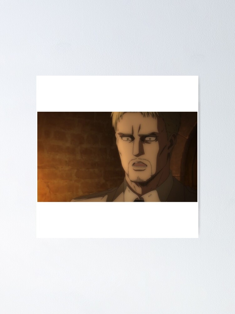 "Reiner Scared of Eren" Poster by IVers--- | Redbubble