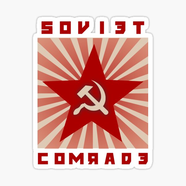 "Soviet Comrade" Sticker for Sale by MeteorsAndStars | Redbubble