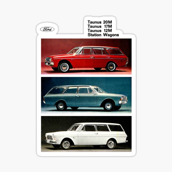 "FORD TAUNUS STATION WAGONS" Sticker for Sale by ThrowbackM2 | Redbubble