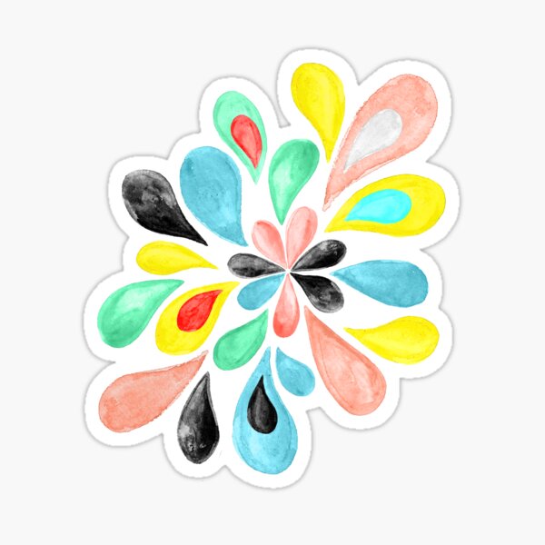 "Watercolor Splash " Sticker for Sale by PerrinLeFeuvre | Redbubble