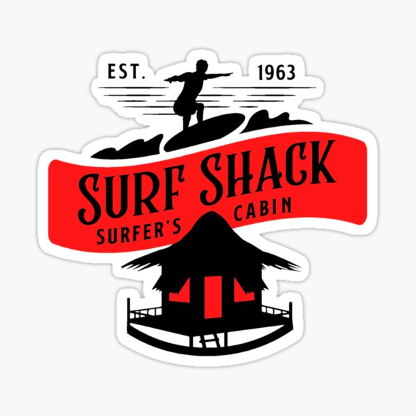 "Surf Shack" Sticker for Sale by sutanu99 | Redbubble