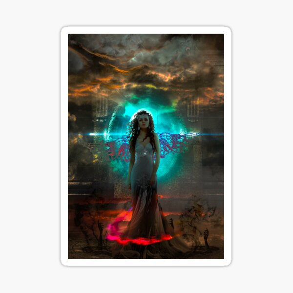 "Malevolence" Sticker by Starscoldnight | Redbubble