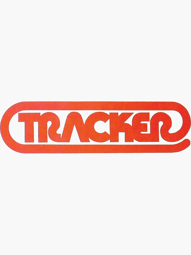 "Tracker Trucks, retro skateboard t shirt design." Sticker for Sale by ...